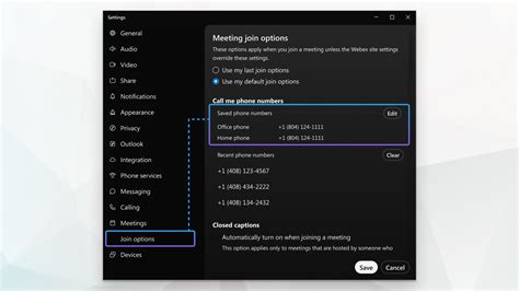 Webex Manage Phone Numbers In Preferences For The Cisco Webex Meetings Desktop App And Mobile App