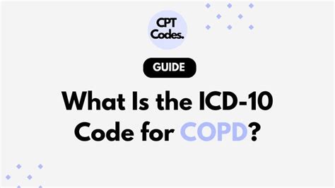 What Is The Icd 10 Code For Copd Cpt Codes Blog
