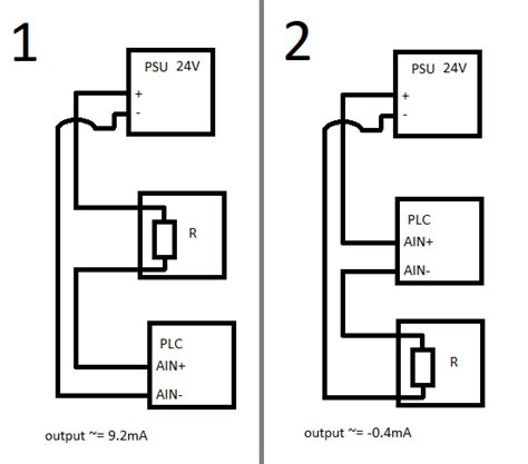 Plc Transmitter Receiver Connection Order In Current Loop 4 20mA Electrical Engineering