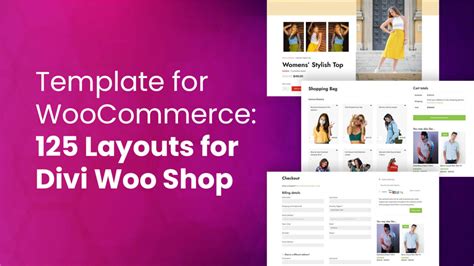 Template For Woocommerce 125 Layouts For Divi Woo Shop