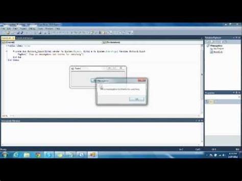 VB NET MessageBox Tutorial 1 YouTube