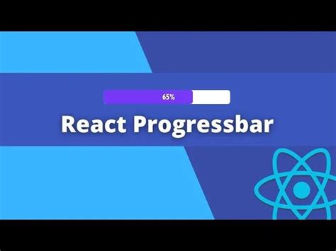 The React Progreessbar Button Is Shown In Purple And Blue Colors With