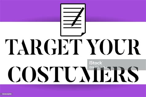 필기 텍스트 대상 당신의 Costumers을 쓰기입니다 특정 범위와 관심 잠재적인 사용자 및 구매자를 의미 하는 개념 개인화에 대한 스톡 벡터 아트 및 기타 이미지 Istock