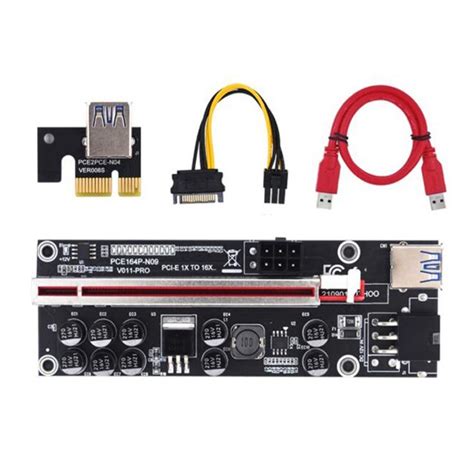 шт. удлинитель видеокарты PCI Express 16X Riser для майнинга - купить с ...