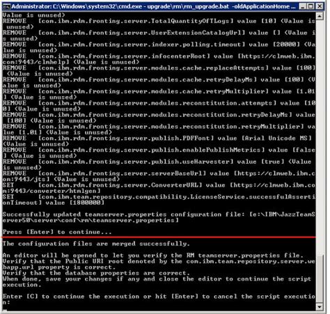 Runningthermupgradescriptforversion50