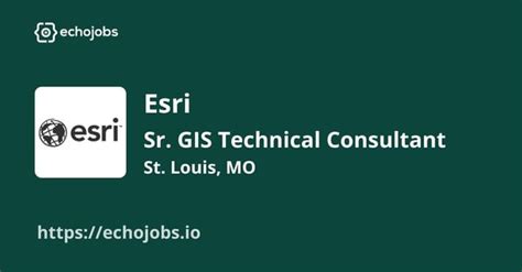 Esri Is Hiring Sr Gis Technical Consultant Utility Network Usd 93k