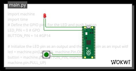 Ed Controlling With Switch For Micropython Wokwi Esp32 Stm32