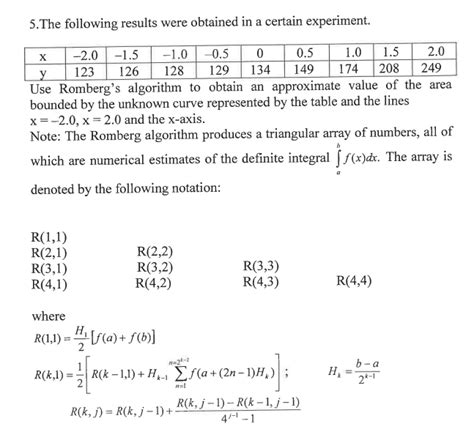 solved 5 the following results were obtained in a certain