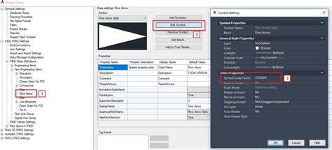 How To Define The Flow Arrow Size In A Pandid Drawing In Autocad Plant 3d
