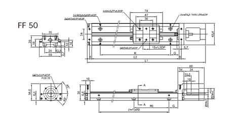 Linear Module Ff 50 Linear Sliding Table Cnc Linear Guide Linear
