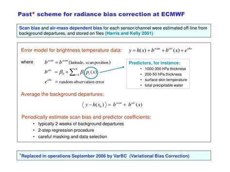 Ppt Bias Correction In Data Assimilation Powerpoint Presentation