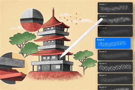 Hatch Master Brushes For Procreate Design Cuts