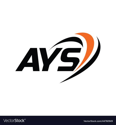 Ays Monogram Logo Royalty Free Vector Image VectorStock