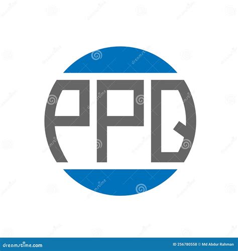 Ppq Letter Logo Design On White Background Ppq Creative Initials Circle Logo Concept Stock