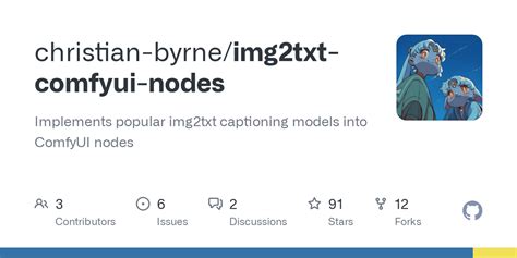 Github Christian Byrneimg2txt Comfyui Nodes Implements Popular