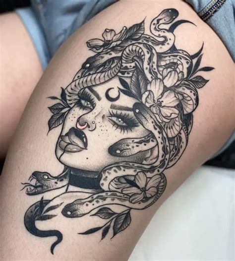 50 Eyecatching Medusa Thigh Tattoos For Women In 2022