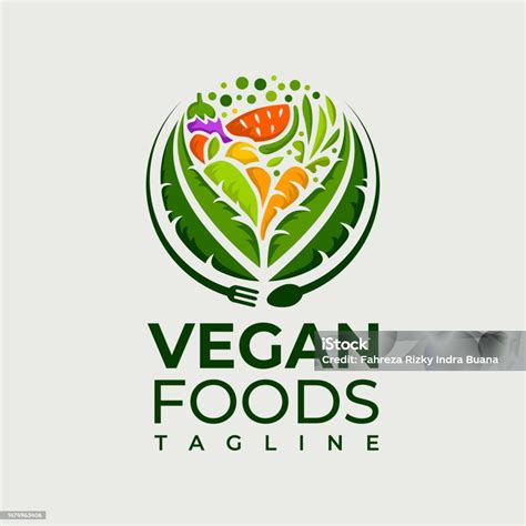 장식 비건 음식 식사 로고 디자인 고급 야채 과일 칼 붙이 로고입니다 로고에 대한 스톡 벡터 아트 및 기타 이미지 로고 신선함 채소 Istock
