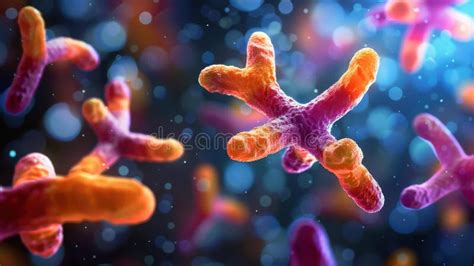 A Detailed 3d Render Of Chromosomes Showcasing Human Genetic Structure