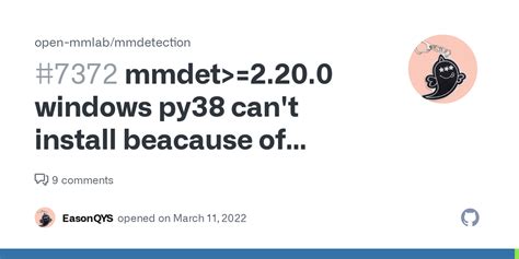 Mmdet2200 Windows Py38 Cant Install Beacause Of Pycocotools
