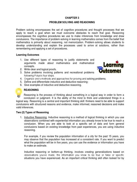Math 15 Prelim Week 3 Chapter 3 Pdf Pdf Mathematical Proof Reason