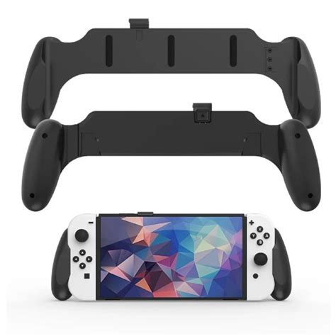 Protective Handle Grip Case Black Nintendo Switch OLED Console