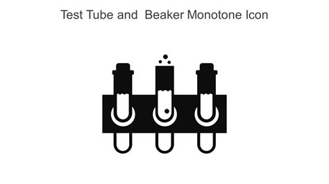 Test Tube And Beaker Monotone Icon In Powerpoint Pptx Png And Editable Eps Format PPT Template