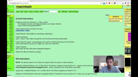 Install Pygame With Python3 On Mac Os X Youtube
