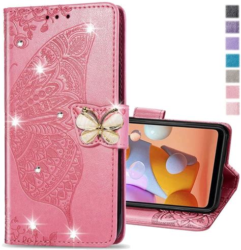 Compatible With OnePlus Nord N300 Case Glitter Bling With Card Holder And Stand Leather Flip