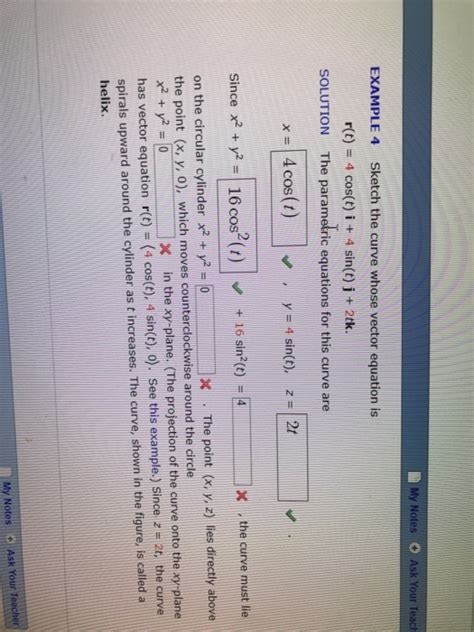 solved my notes ask your teach example 4 sketch the curve