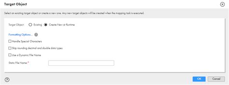 Configuring A Target Transformation