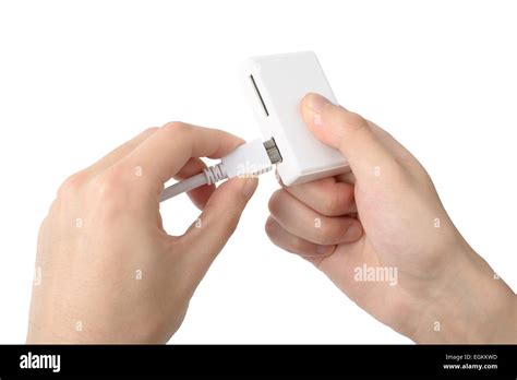 USB 3 0 Memory Card Reader Isolated On White Stock Photo Alamy