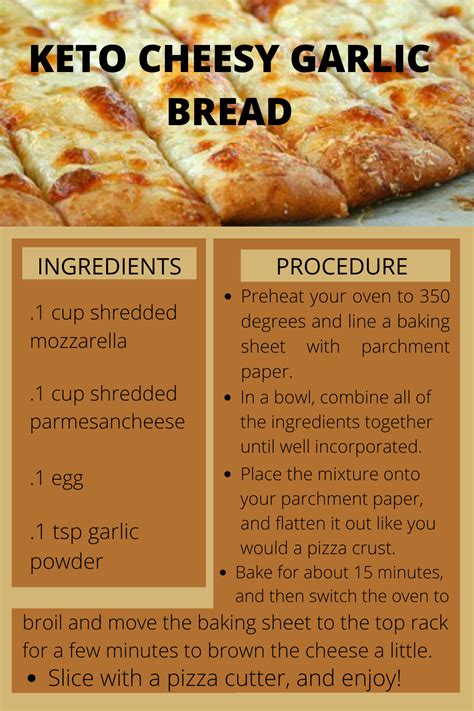 Keto Cheesy Garlic Bread Recipe