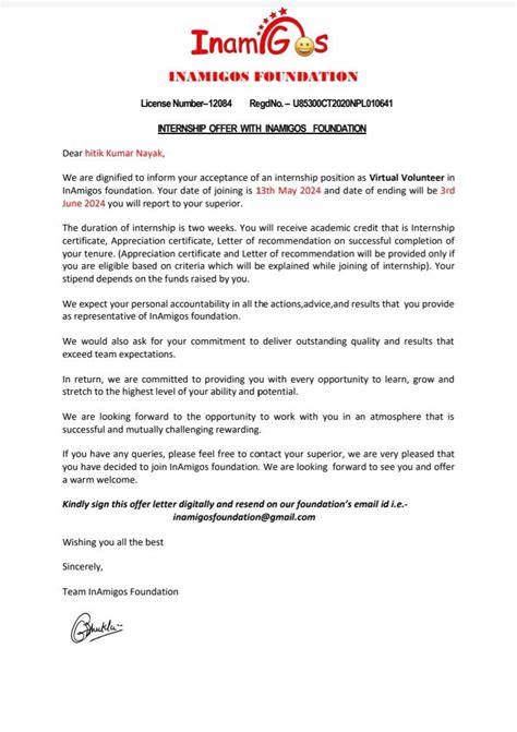 Hitik Kumar Nayak On Linkedin Inamigos Inamigo Summer Internship