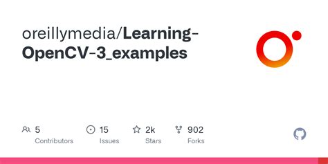 Github Oreillymedialearning Opencv 3examples