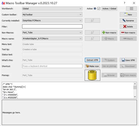 Macro MacroToolbarManager FreeCAD Documentation