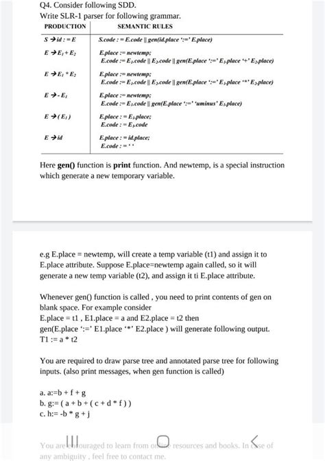 Solved Q4 Consider Following Sdd Here Gen Function Is