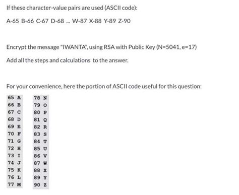 solved question if these character value pairs are used ascii code 1 answer