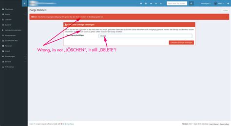 wrong translation purge deleted records · issue 8769 · grokability snipe it · github