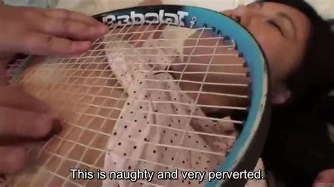 Uncensored Japanese Milf Affair With Tennis Racket Subtitled Porn Videos