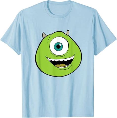 And Pixar S Monsters Inc Mike Big Face Costume T Shirt Shirt Size 5xl Tee White New