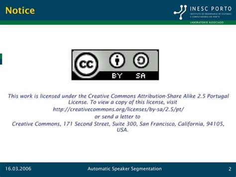 Speaker Segmentation 2006 Ppt