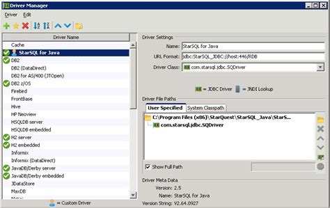 Using Starsql For Java With Dbvisualizer