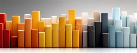 Colorful Bars Represent Data In Sales Session During Meeting