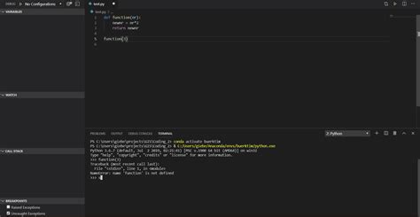 Python VS Code Can T Call Function In Editor Altough It Works In Terminal Stack Overflow