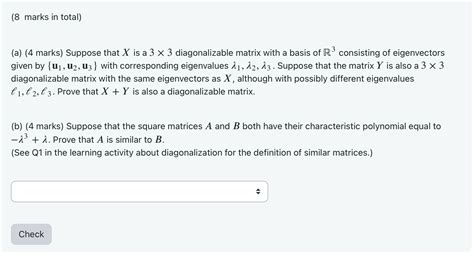 Solved 8 Marks In Total A 4 Marks Suppose That X Is