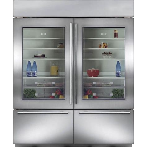 Subzero Bi 30ugsph 30 Stainless Steel Built In Glass Door Over And