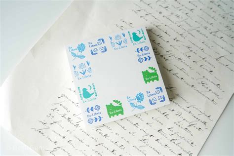 Seitousha Block Memo Pad Ex Libris Color Of Moonlight Desk Gems