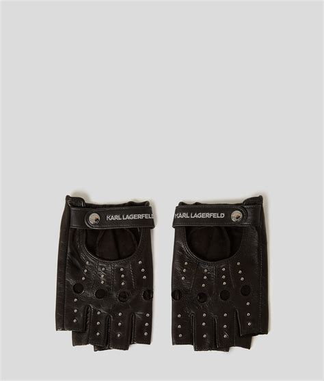 Karl Lagerfeld Ksignature Rock Chic Fingerless Gloves Endource