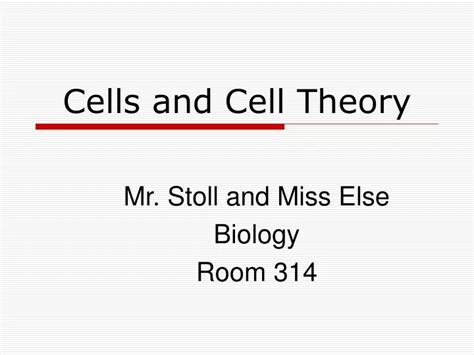 PPT Cells And Cell Theory PowerPoint Presentation Free Download ID 9433652