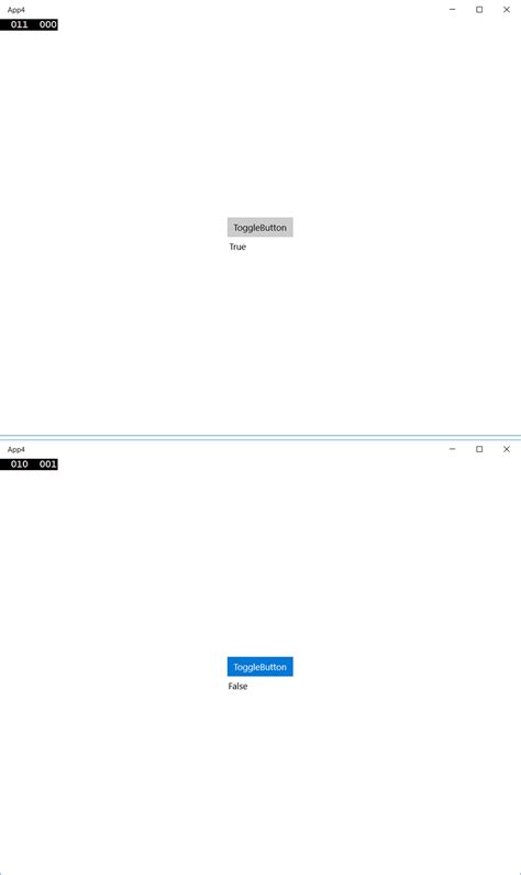 C Toggle Button Two Way Binding Not Working Universal Windows